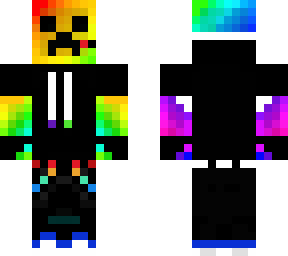 Rainbow Creeper | Minecraft Skin