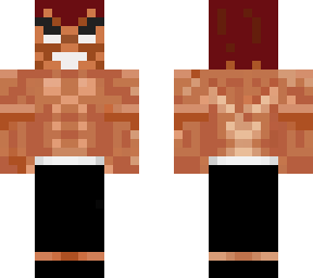 Yujiro Hanma (Flexing and Smiling) | Minecraft Skin