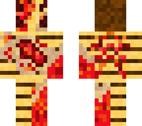Fire bee | Minecraft Skin