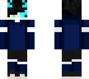 Neon Blue Devil | Minecraft Skin