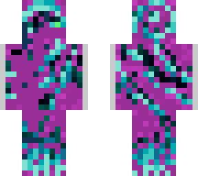 Purple enderman with green eyes | Minecraft Skin