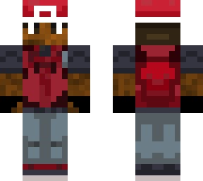 black pokemon trainer | Minecraft Skins