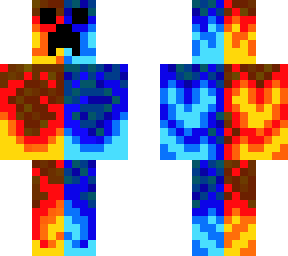 fire and ice | Minecraft Skins