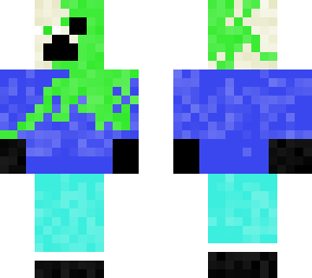 human infected as creeper | Minecraft Skin