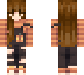 pumpkin fall girl | Minecraft Skin