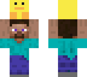 Steve carrying duck (credits to ‘TheHBHero’) | Minecraft Skin