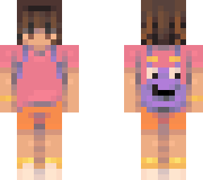 . dora . the . explorer . | Minecraft Skin