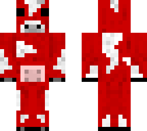Basic Minecraft Mooshroom with minor changes. (Better in 3D ...