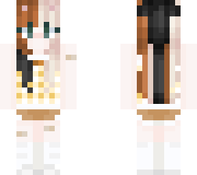 calico cat humanoid skin | Minecraft Skin