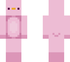 Pink Cute Chick | Minecraft Skin