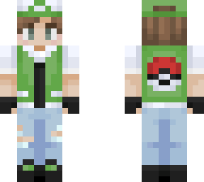 Pokemon Trainer, Blond Green | Minecraft Skin