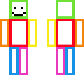 rainbow guy | Minecraft Skins
