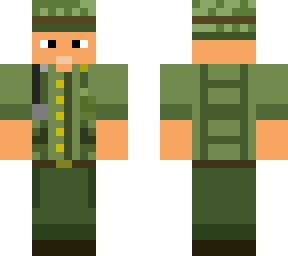 WW2 american standard issue infantry uniform | Minecraft Skin