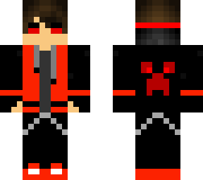 red flash shadow creeper | Minecraft Skin