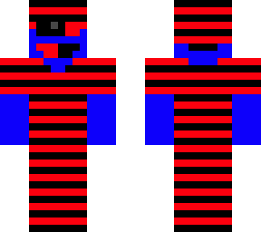 red and black stripe skin | Minecraft Skin