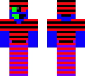 stripe skin vortex X mode + red black stripe skin | Minecraft Skin