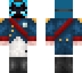 Blue Mask Colonizer | Minecraft Skin