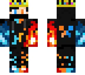 fire and ice | Minecraft Skins