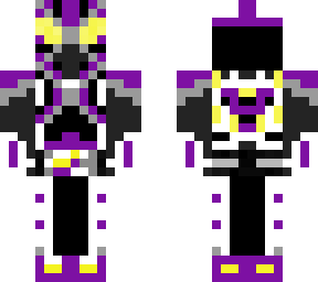 Kamen Rider ZMetal Ninja Form | Minecraft Skin