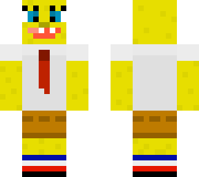 Spongebob Skin Minecraft Skins Spongebob Skin Skins For Minecraft Pe