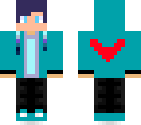 Cool blue guy | Minecraft Skin