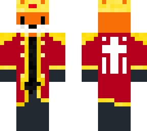 FireFox the king | Minecraft Skin