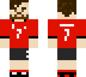 Khvicha Kvaratskhelia Euro 2024 Georgia Third Kit Red | Minecraft Skin