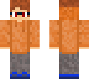 Orange Hoodie | Minecraft Skin