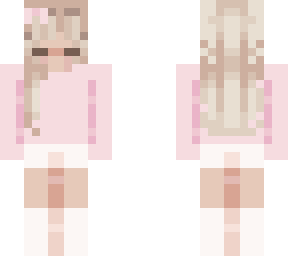 . strawberry milkshake . | Minecraft Skin