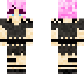 Natsuki Goth (DDLC) | Minecraft Skin