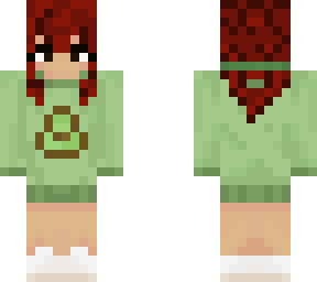 avocado girl red hair-sueter | Minecraft Skin
