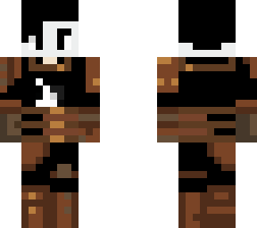 Black And White, Armored Oridont | Minecraft Skin