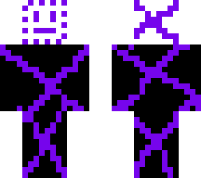 corrupted Stick Man | Minecraft Skin