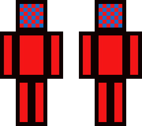 red checker head | Minecraft Skin