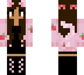 strawberry cat | Minecraft Skins