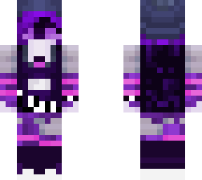 Uzi “2000’s” style (she blushing) | Minecraft Skin