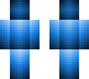 3D Blue Pixel Block | Minecraft Skin