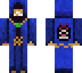 Blue Shadow Money Gang Wizard | Minecraft Skin