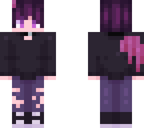 Half Demon Half Human Boy | Minecraft Skin