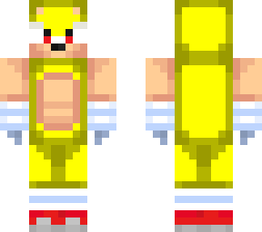 Super Sonic Remastered | Minecraft Skin