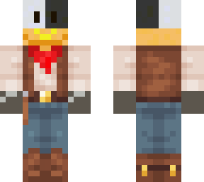 Cowboy Mario Cow | Minecraft Skin