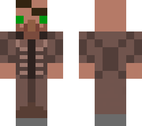 STRONG 8-bit villager raised eyebrow | Minecraft Skin