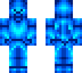 Dark Blue Crystal Steve | Minecraft Skin