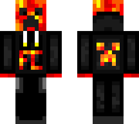 Fire Creeper Sport Skin | Minecraft Skin