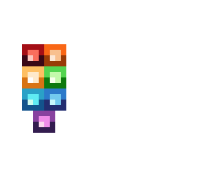 Hive Style Rainbow Pallet Template (For Beginners) | Minecraft Skin