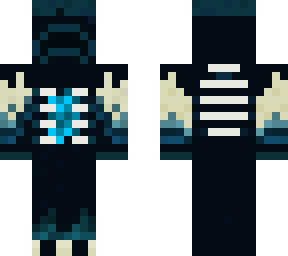 Warden Monster Skin | Minecraft Skin