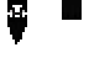 HB - Long Black Beard & Bangs | Minecraft Skin