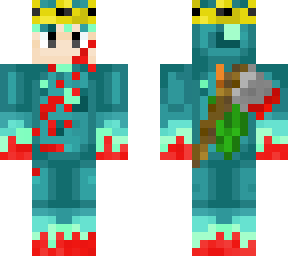 squid skin 3D fixed | Minecraft Skin