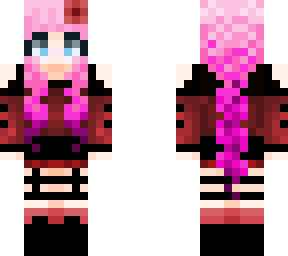 Pink N Red Girlie | Minecraft Skin