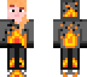 FIRE DRIP (girl) | Minecraft Skin